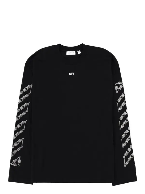 Off-White Graphic Logo Long-sleeve T-shirt - Black
