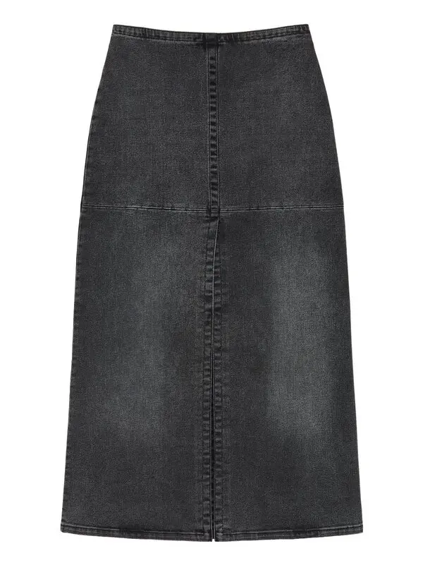 MAISON MARGIELA Long Denim Skirt - Black