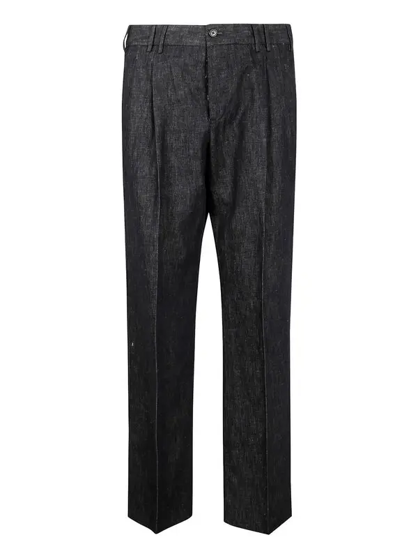 PT TORINO Tailored Pence Pants - Black
