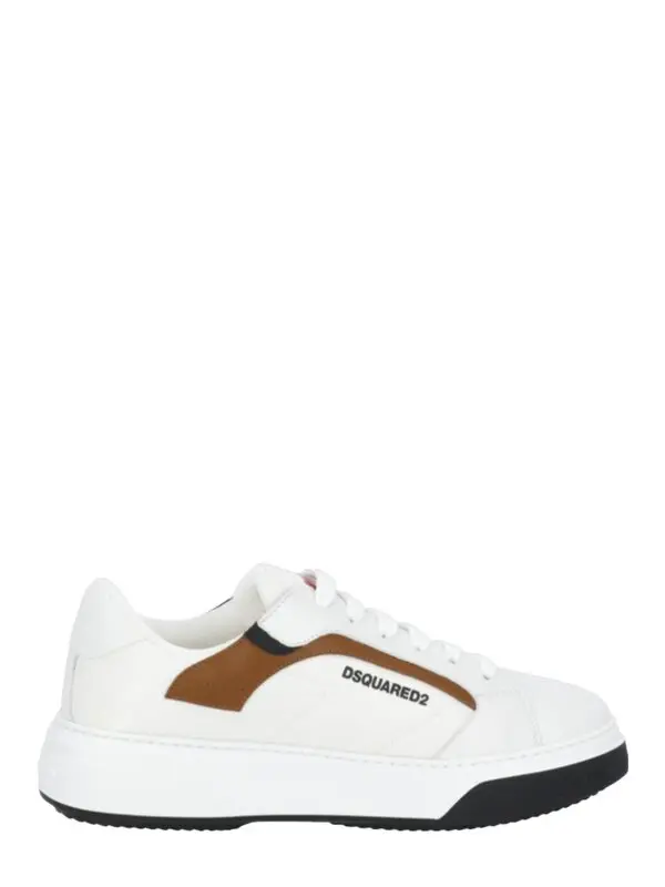 Dsquared2 Logo Printed Lace-up Sneakers - White