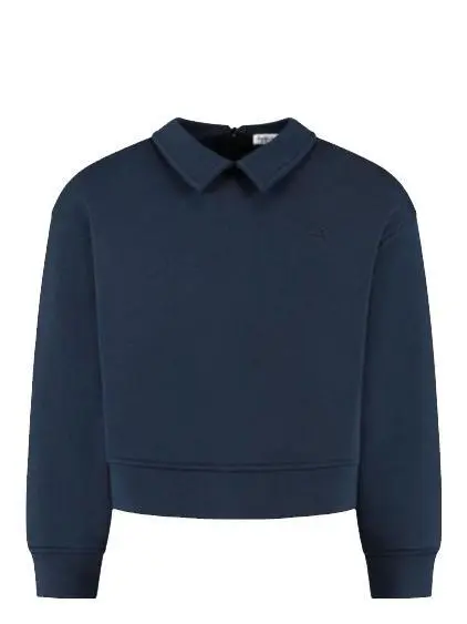 IL GUFO Pleated Skirt And Sweatshirt Set - Blue