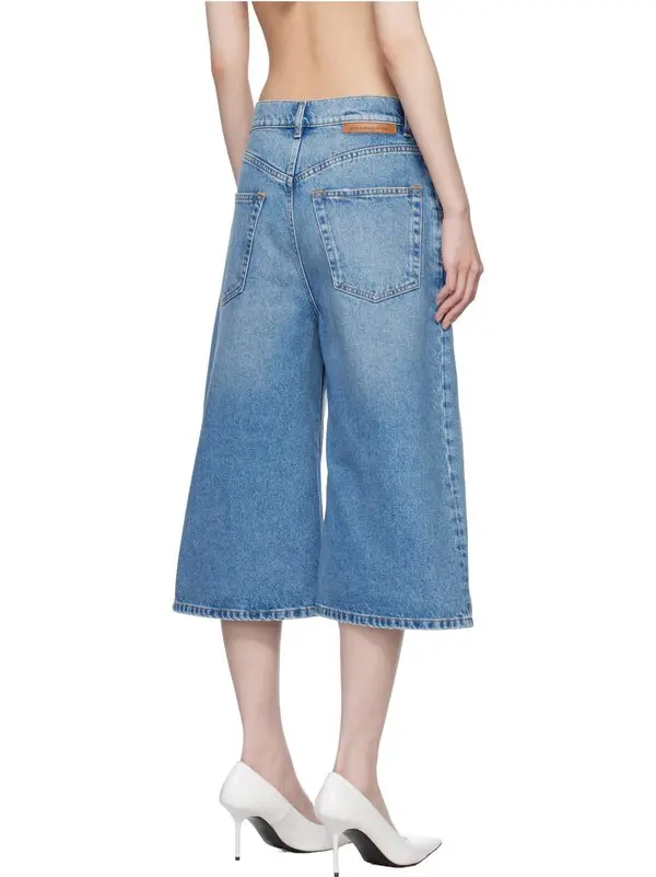 Stella McCartney Straight Leg Denim Culottes - Blue