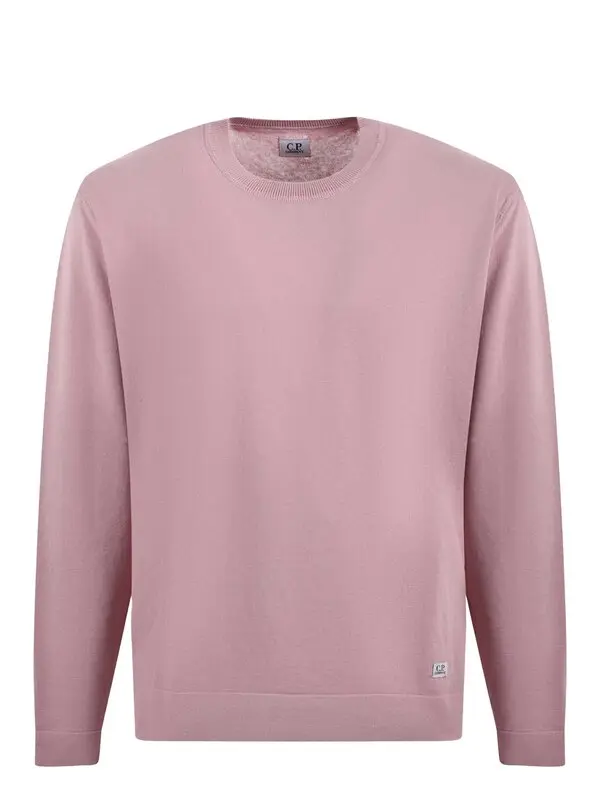 C.P. COMPANY Ribbed Crewneck Knitwear - Pink