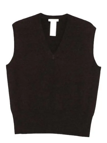 THE ROW V-neck Sleeveless Pullover - Black
