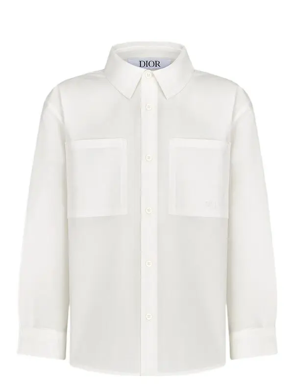 Dior Logo Trim Pocket Shirt - Ivory