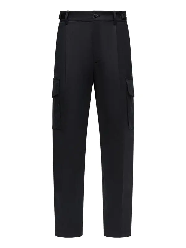 Moncler Gabardine Cargo Trousers - Black