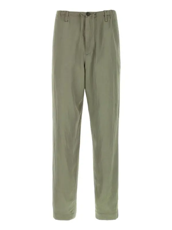 Dries Van Noten Straight Leg Trousers - Sage Green
