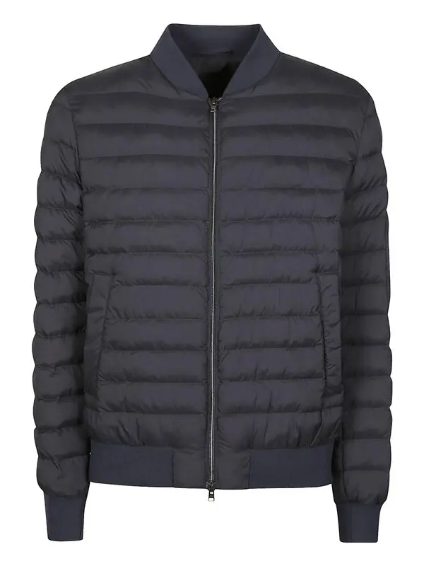 Herno Zip-up Quilted Jacket - Blue