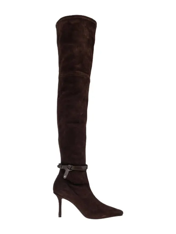 JIMMY CHOO Camie Over-the-knee Stiletto Boots - Brown