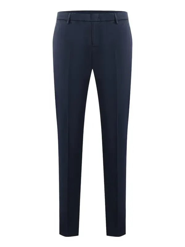DONDUP Slim-fit Gabardine Pants - Black