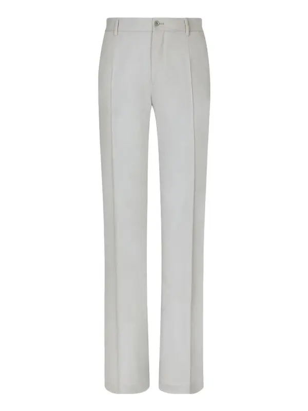 Dolce & Gabbana Tailored Buttoned Trousers - White