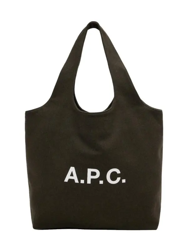 A.p.c. Logo Tote Bag - Khaki