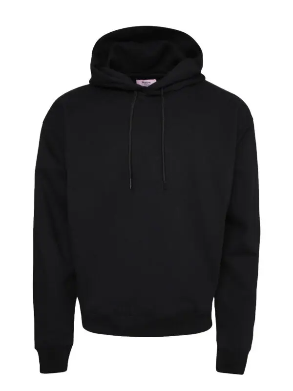 Martine Rose Logo-printed Drawstring Oversized Hoodie - Black