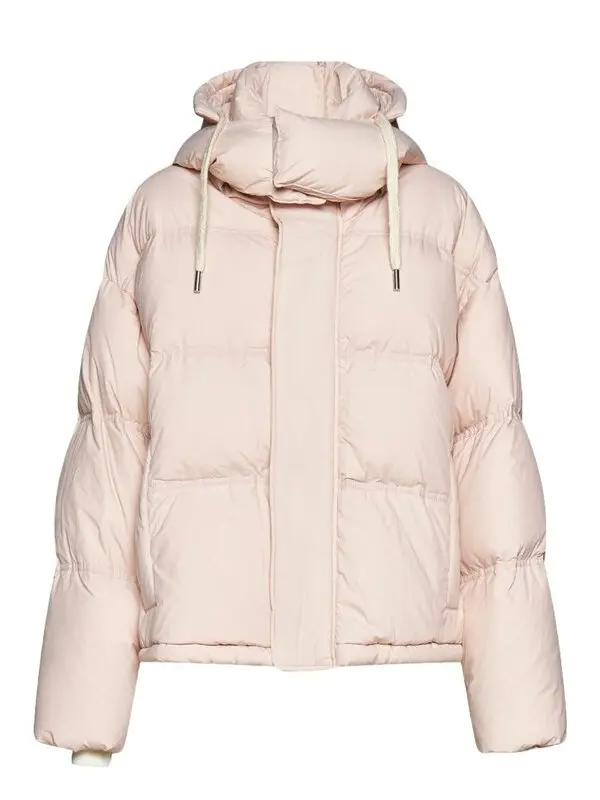 Ami Logo-patch Padded Jacket - Pink
