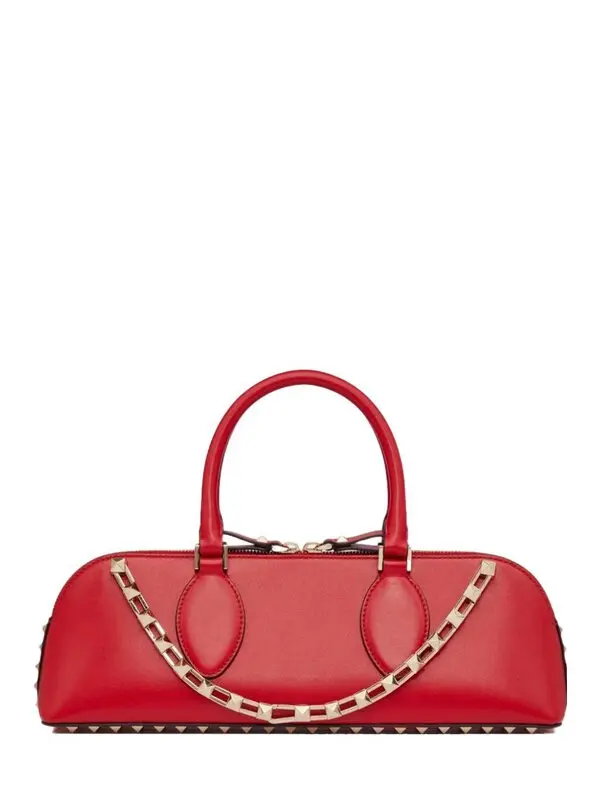 Valentino Garavani Rockstud East-west Zip-up Tote Bag - Red