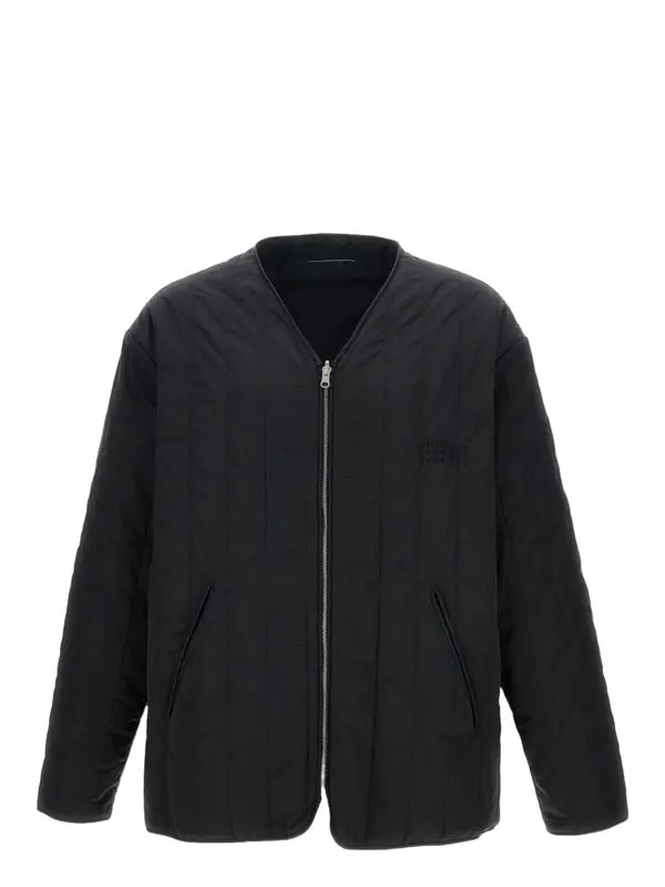 MAISON MARGIELA Reversible Padded Zip-up Jacket - Black