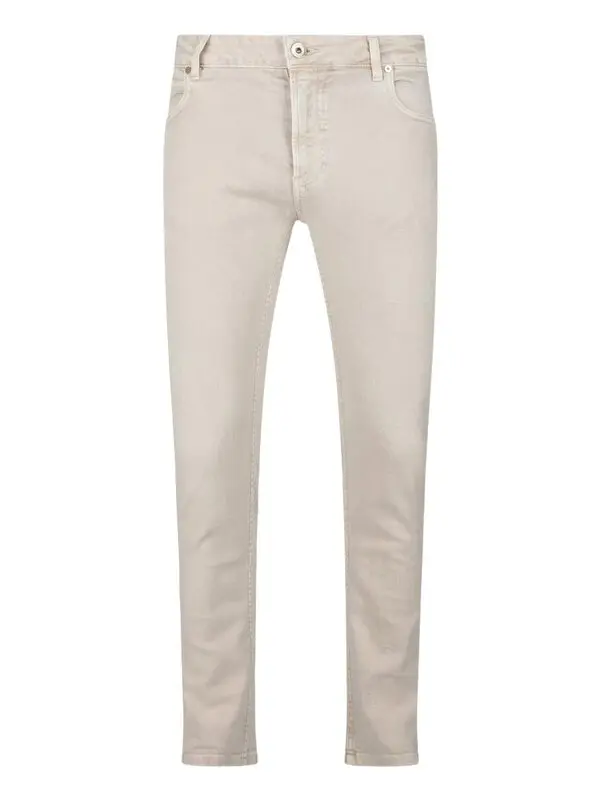 Eleventy Classic Tailored Fit Jeans - Beige