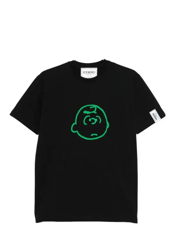 Iceberg Graphic-print T-shirt - Black