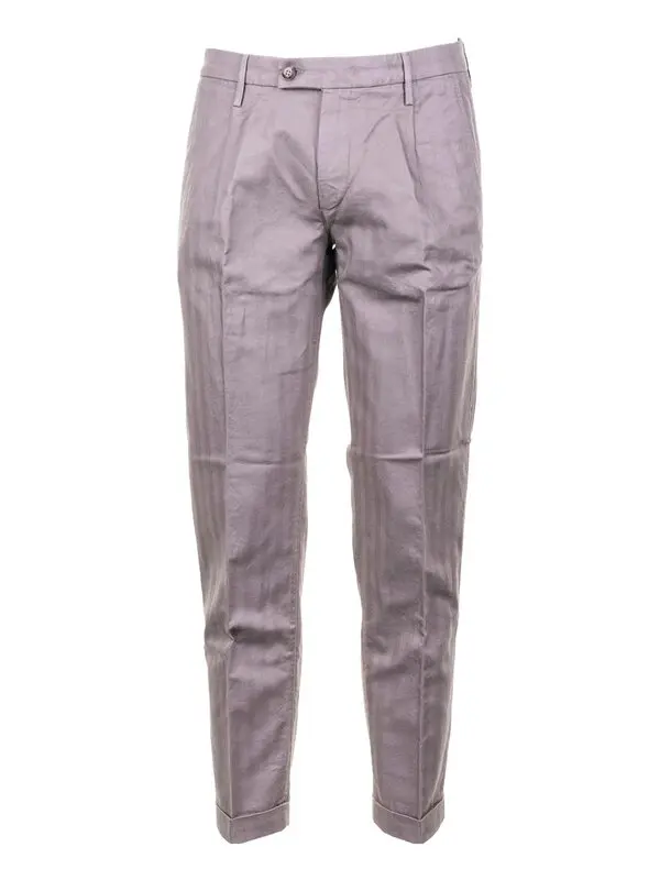 RE-HASH Belt-loop Casual Pants - Tortora