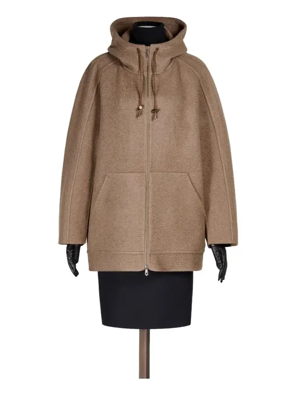 Max Mara Hooded Oversized Coat - Turtledove Color