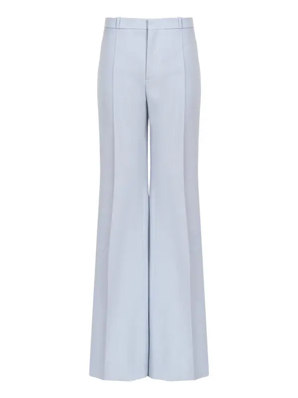 Chloé Flared Tailored Trousers - Gray-blue