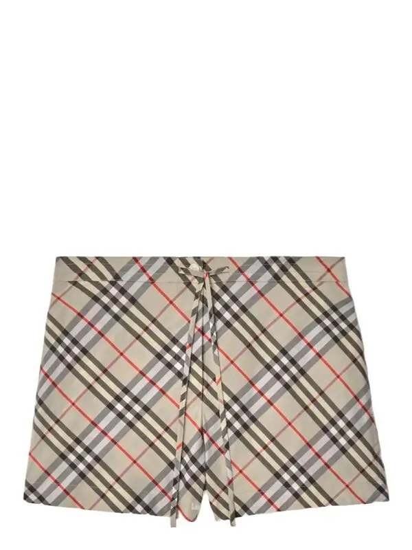 Burberry Checked Drawstring Pyjama Shorts - Chipping