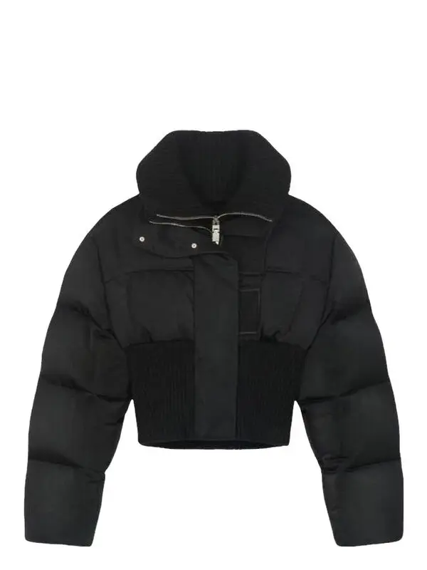 Givenchy Oversize Ribbed-trim Puffer Jacket - Black