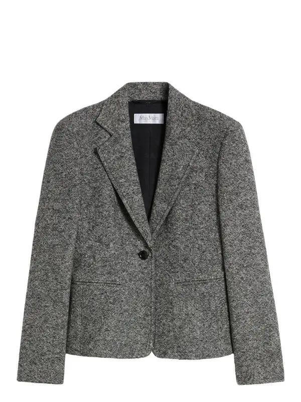 Max Mara Feminine Wool And Silk Blazer - Black