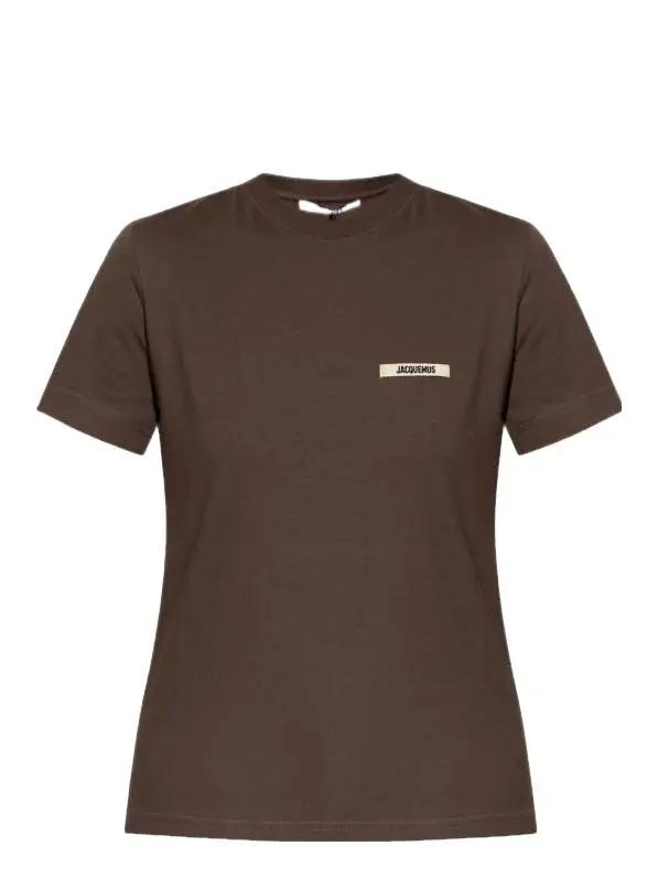 Jacquemus The Gros Grain Crewneck T-shirt - Brown