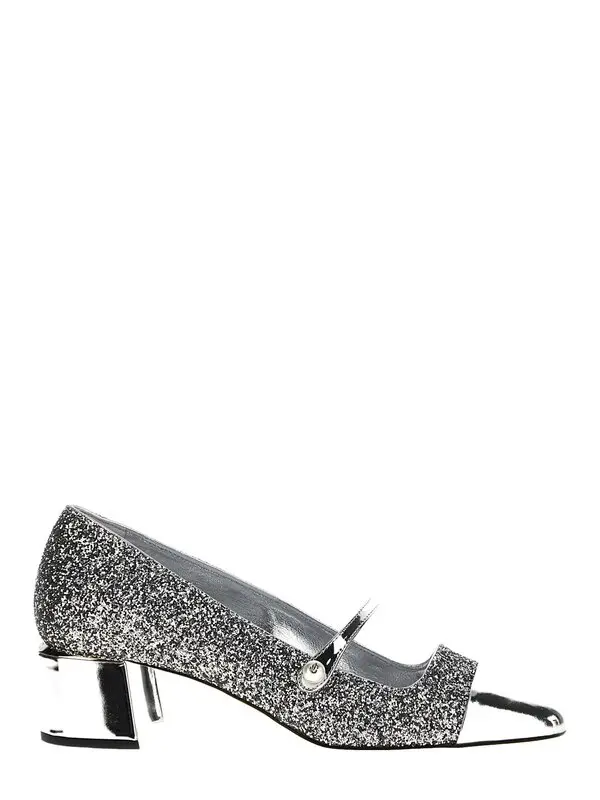 JIMMY CHOO Elisa Glitter Pumps - Gray