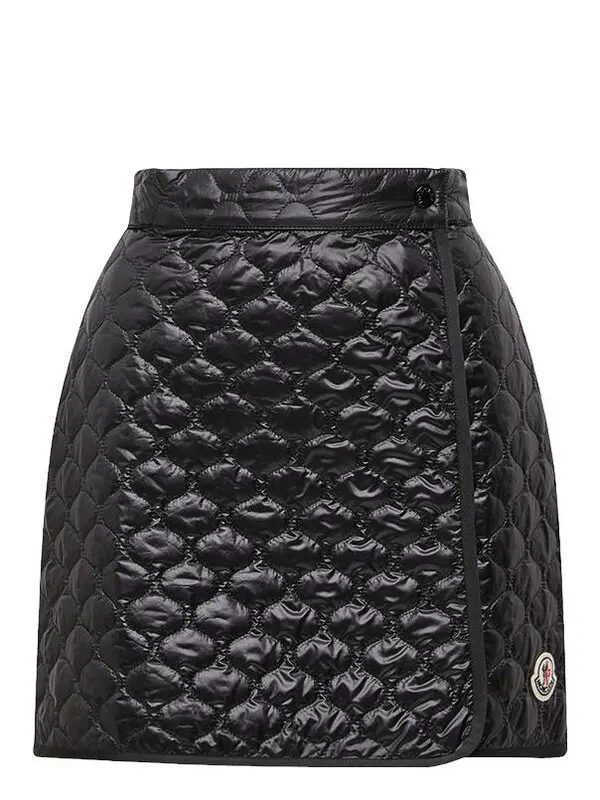 Moncler Quilted Mini Skirt - Black