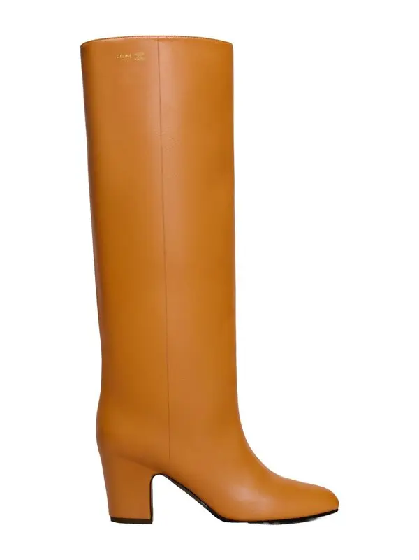 Celine Iconic Calfskin High Boot - Orange