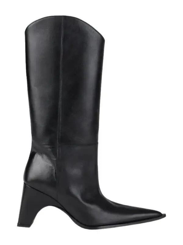 Coperni Leather Pointed Toe Boots - Black