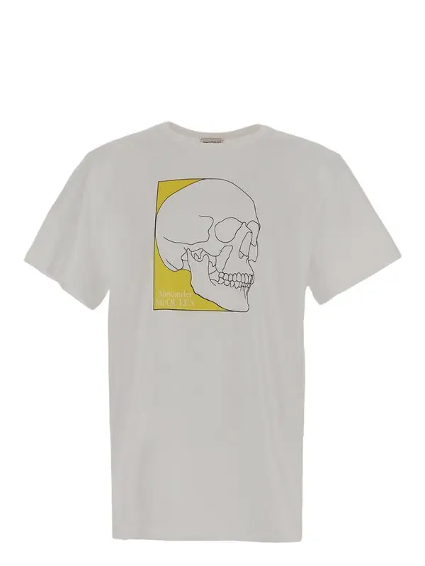 Alexander McQueen Graphic Printed Crewneck T-shirt - Gray