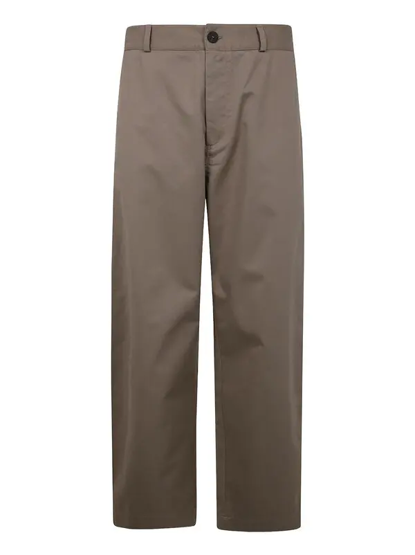 Studio Nicholson Slim-fit Curved Leg Trousers - Green