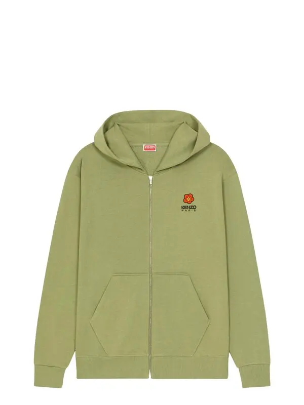 Kenzo Boke Flower" Crest Zip-up Hoodie - No