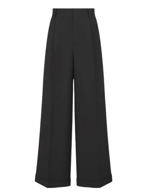 Dior Flared Tailored Trousers - Black