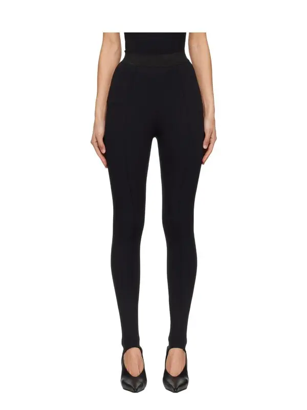 Wardrobe.NYC Skinny Stirrup Pants - Black