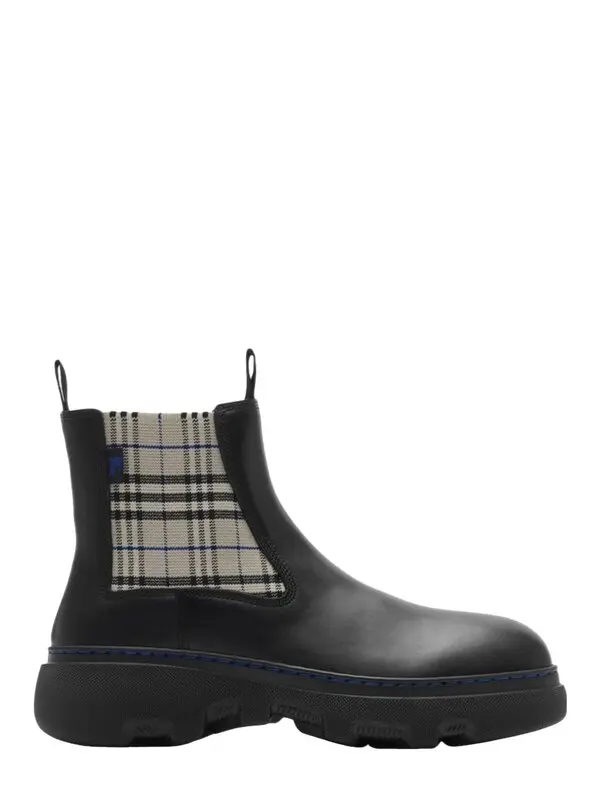 Burberry Chelsea Low Ankle Boots With Round Toe - Black