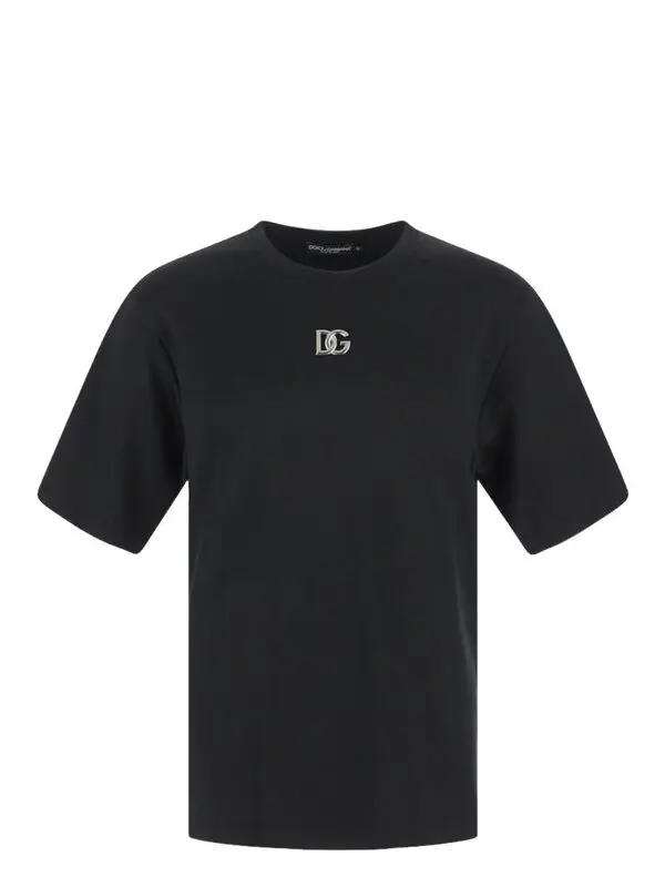 Dolce & Gabbana Dg Logo Crewneck T-shirt - Black