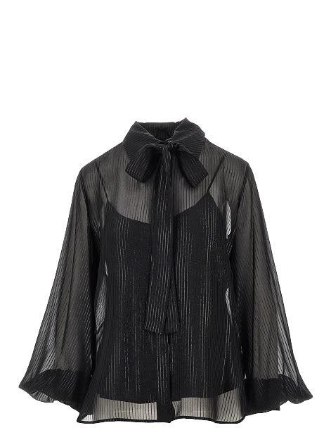 Max Mara Scafati Long-sleeved Shirt With Tie Detail - No