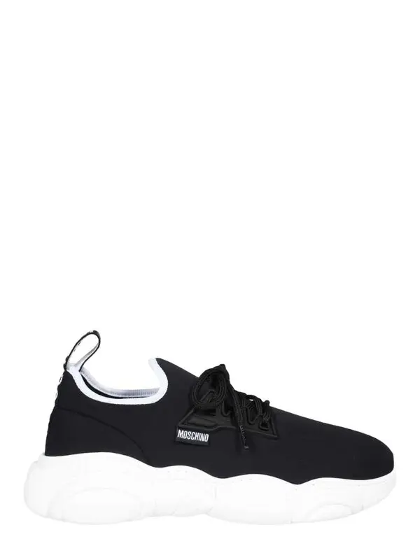Moschino Lace-up Sneakers - Black
