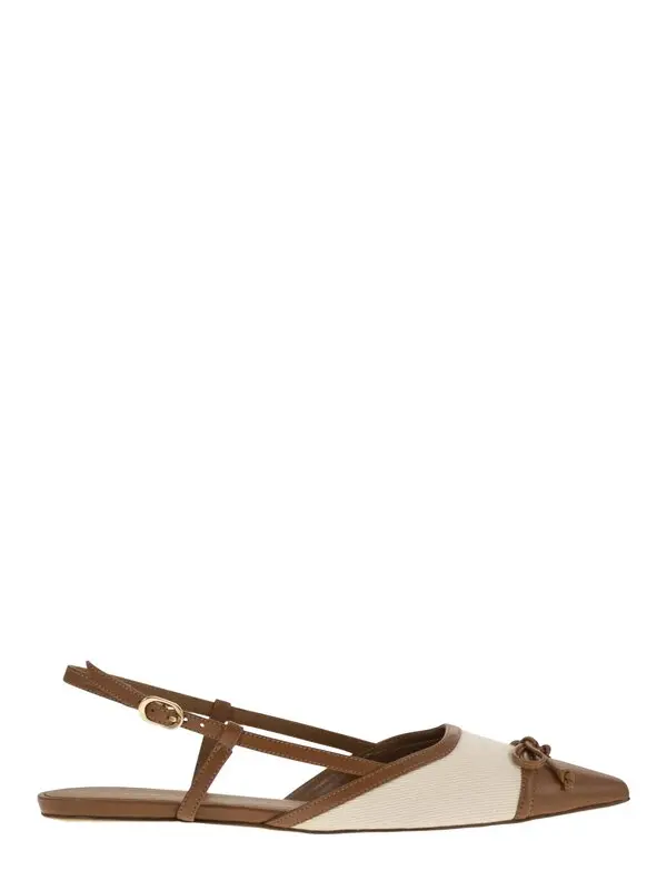 STUART WEITZMAN Kitty Slingback Flat - Brown