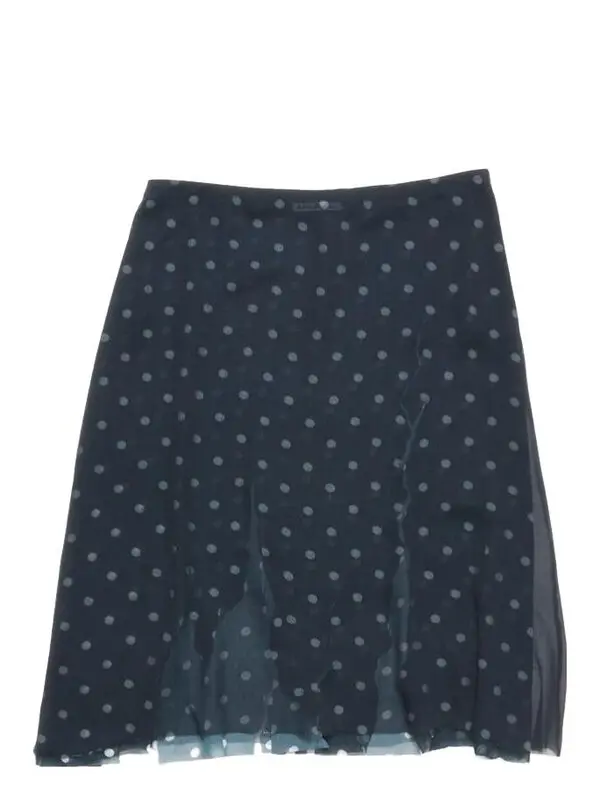 Acne Studios Polka Dot Layered A-line Skirt - Black