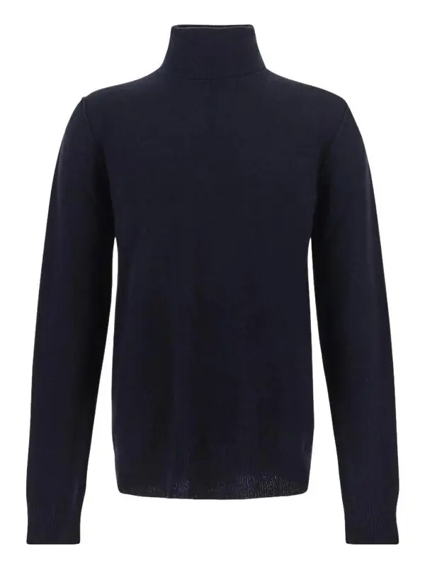 MAISON MARGIELA Cashmere Roll Neck Jumper - Navy Blue