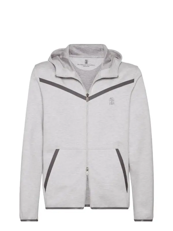 Brunello Cucinelli Zip-up Sweatshirt - Grey