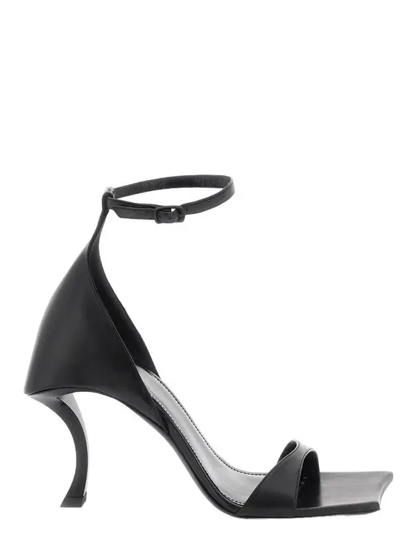 Balenciaga Hourglass Ankle Strap Sandals - Black