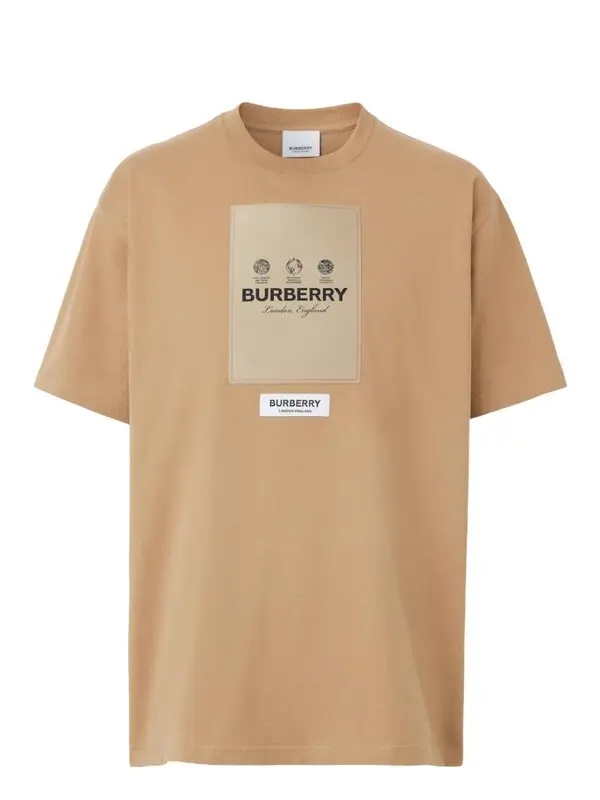 Burberry Appliqué Logo Short-sleeved T-shirt - Nude