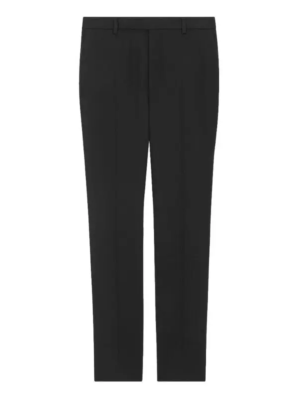 Saint Laurent High Waist Slim Fit Pants - Black