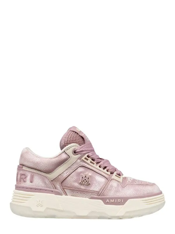 Amiri Ma-1 Pebbled Low-top Sneakers - Pink